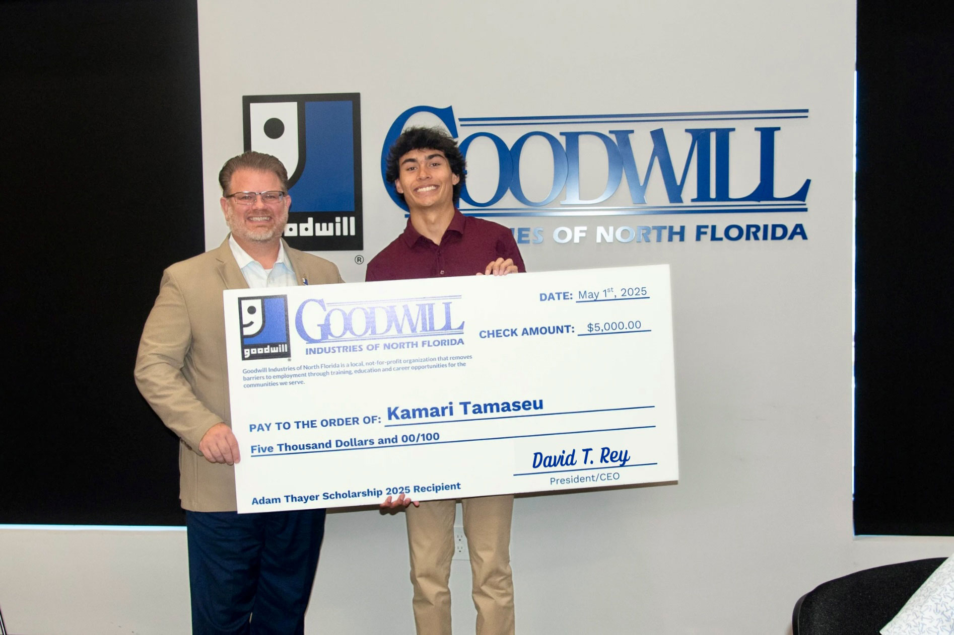 Adam Thayer Scholarship - Goodwill of North Florida